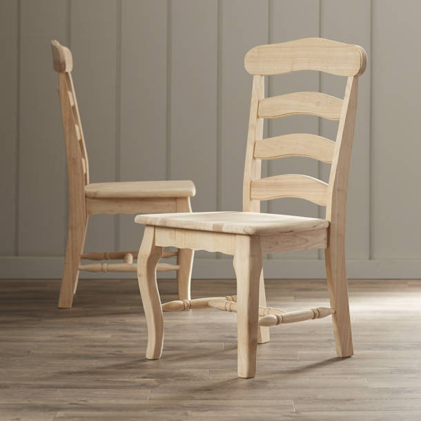 Mistana™ Lynn Solid Wood Slat Back Side Chair In Unfinished And Reviews
